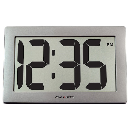 Zoro Select Digital Wall Clock, w/Intellitime 75102M | Zoro