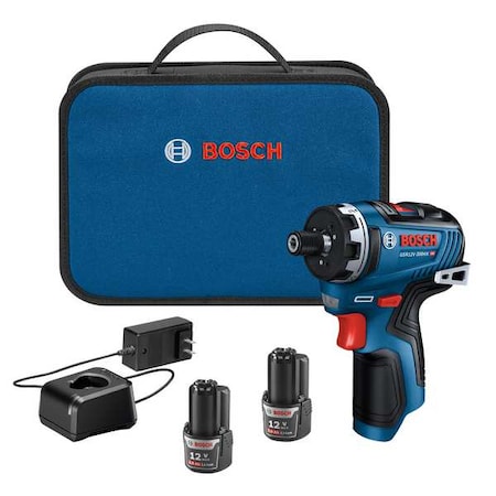 Bosch Screwdriver Kit, 12VDC, 2.0Ah GSR12V-300HXB22 | Zoro
