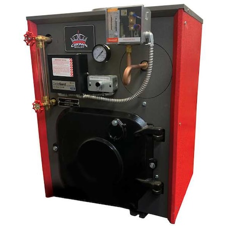 Crown Boiler Co Steam Boiler, Oil, 31-5/8" H, 17-3/8" W KSB100ZOLP1SSU0 ...