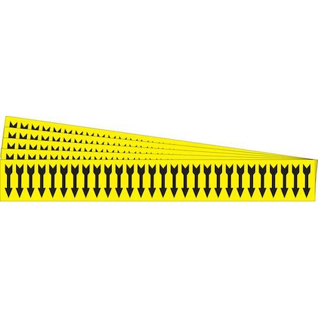 Brady Pipe Marker, Adhesive, Black, (Arrow), PK5, 91883-PK 91883-PK | Zoro