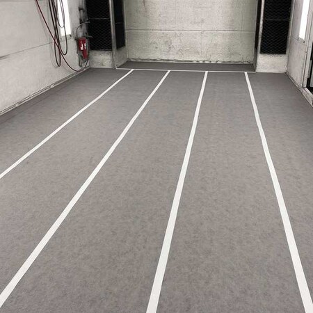 Pig Paint Booth Mat, 32 in x 100 ft, Paints, Solvents, Stains, Gray ...