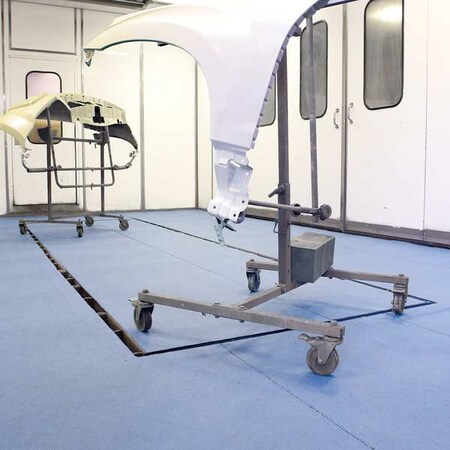 Pig Paint Booth Mat, 32 in x 150 ft, Paints, Solvents, Stains, Blue ...