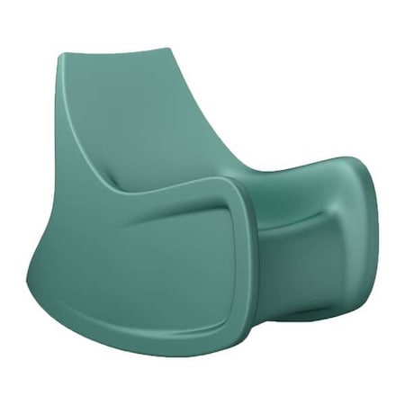 Cortech Rocking Chair, Aqua Seat, 30 in W 45 in L 40 in H, Polyethylene ...