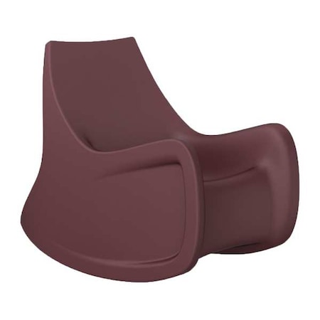 Cortech Rocking Chair, Burgundy Seat, 30 in W 45 in L 40 in H ...