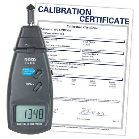 Reed Instruments R7100-NIST $273.60 Combination Contact / Laser Photo ...