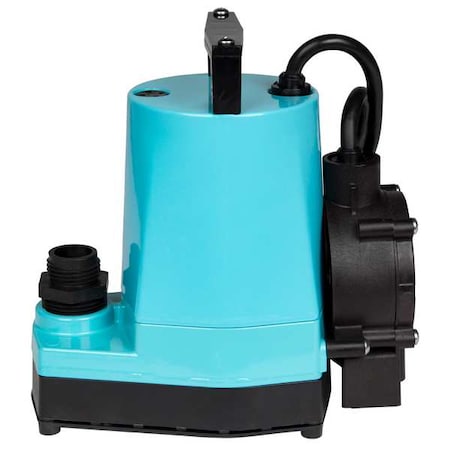 Little Giant Pump Plug-InUtilityPump, 10ft, 8.125in H, 115VAC 505715 | Zoro