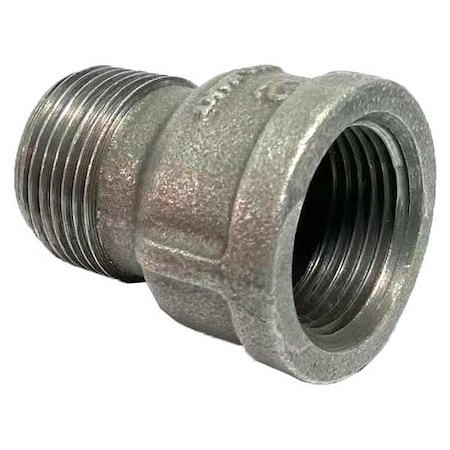 Zoro Select Extension Extension, 3/4" Pipe, FNPT x MNPT, Malleable Iron ...