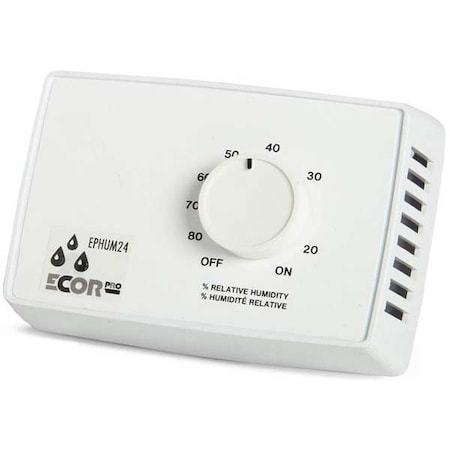 Ecor Pro Low Voltage Humidistat EPHUM24DF | Zoro