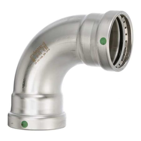 Viega Elbow, SS, Press-fit 2 1/2", 2 1/2" 80430 | Zoro