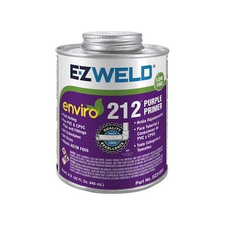 Ez Weld Primer, Can, 32 oz, Purple EZ31204N | Zoro