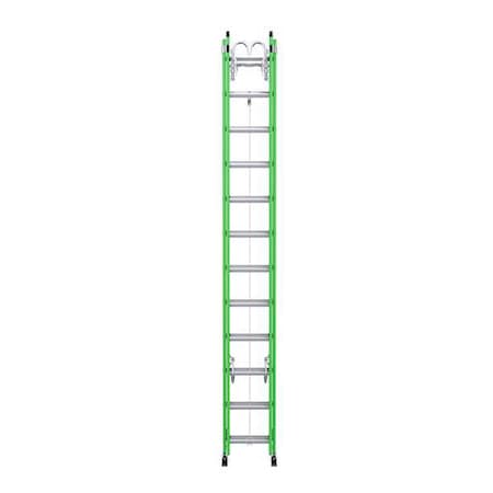 Werner 24 ft Fiberglass Extension Ladder, 375 lb Load Capacity B7124 ...