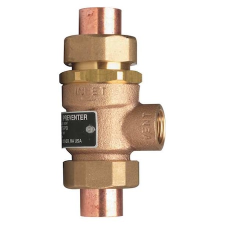 Watts Backflow Preventer, Size 3/4", 175 psi 3/4 9DS-M2 | Zoro