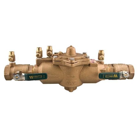 Watts Backflow Preventer, Size 1 1/2", 175 psi 1 1/2 009M2-QT | Zoro