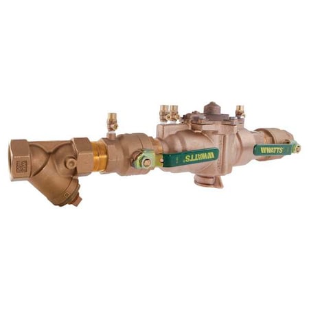 Watts Backflow Preventer, Size 2", 175 psi 2 LF009M2-QT-S | Zoro