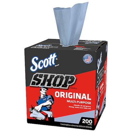 Kimberly-Clark Professional Scott Shop Towels Original (75190), Blue ...