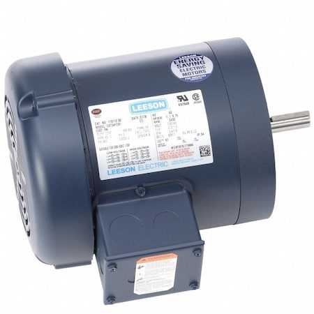 Leeson 3-Phase General Purpose Motors, 1 HP, 56C Frame, 230/460V AC ...