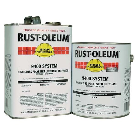 Rust-Oleum Finish/Primer Activator Kit, Black, Poly 9479402-1402 | Zoro