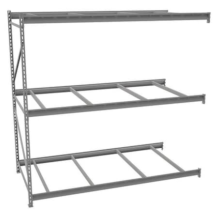 Tennsco Add-On Bulk Storage Rack, 48 in D, 96 in W, 3 Shelves, Gray ...