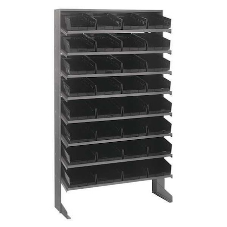 Quantum Storage Systems Steel Pick Rack, 36 in W x 60 in H x 12 in D, 8 ...