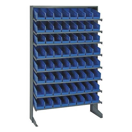 Quantum Storage Systems Steel Pick Rack, 12 in D x 60 in H x 36 in W, 8 ...