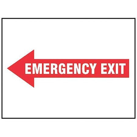 Accuform Exit Sign, Emergency Exit, 7"X10 MEXT558VA | Zoro