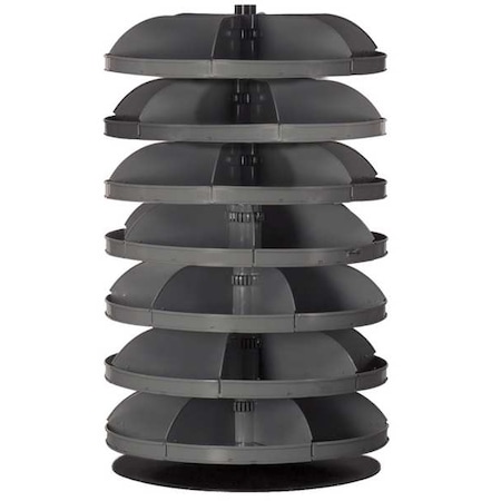 Durham Mfg Prime Cold Rolled Steel Revolving Storage Bin, 28 in D x 46 ...