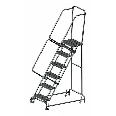Ballymore 93" H Steel Rolling Ladder, 6 Steps, 450 lb. Load Capacity ...