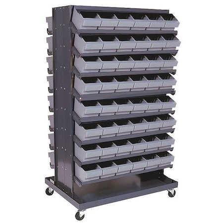 Quantum Storage Systems Steel Mobile Pick Rack, 36 in W x 60 in H x 24 ...