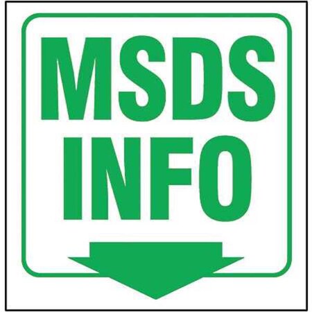 Accuform L-Shape Projection Sign, 8 in Height, 8 in Width, Plastic, L ...