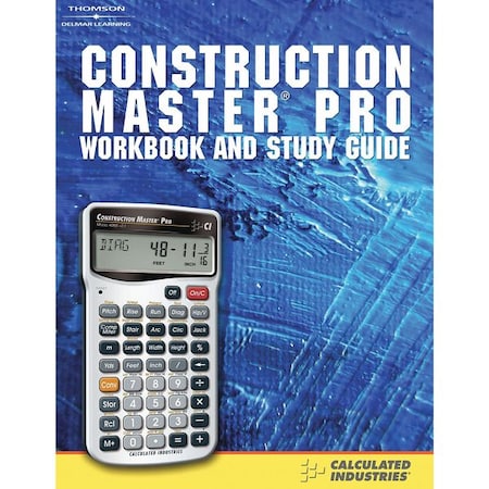 Cengage Learning Mathematics Study Guide, Construction Master Pro: Workbook and Study Guide ...