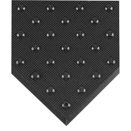 Ultratech Retrofit ADA Warning Pad Urethane Black, 2 ft W x 4 ft L, 3/8 ...
