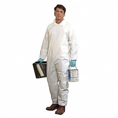Zoro Select Hooded Disposable Coveralls, 4Xl, 1 , White, Microporous ...