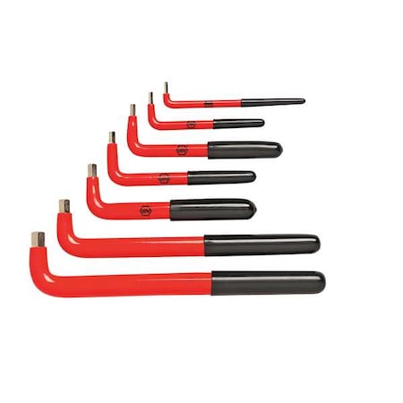 Wiha 8 pc Insulated Hex L-Key Set, SAE 13690 | Zoro