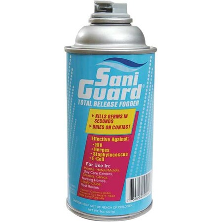 Saniguard Sanitizing Aerosol Fogger, 8 oz. Aerosol can, Unscented 55002 ...