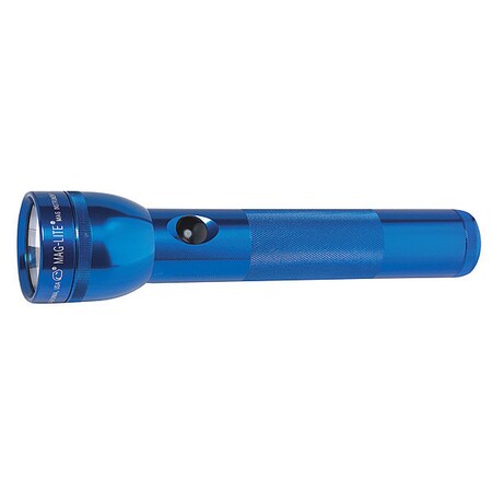 Maglite Blue No Xenon Industrial Handheld Flashlight, 27 lm TS2D116K | Zoro