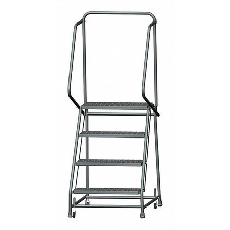 Ballymore 68" H Steel Rolling Ladder, 4 Steps, 450 lb. Load Capacity ...