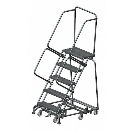 Ballymore 83" H Steel Rolling Ladder, 5 Steps, 450 lb. Load Capacity WA ...