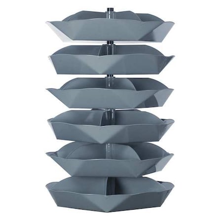 Durham Mfg Prime Cold Rolled Steel Revolving Storage Bin, 44 in D x 46 ...