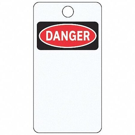 Electromark Danger Tag, 5-3/4 x 3 In, Vinyl, Met, PK25 5012V | Zoro