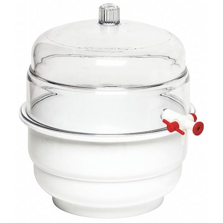 Sp Scienceware Space Saver Vacuum Desiccator, 10-3/4 Dia F42025-0000 | Zoro