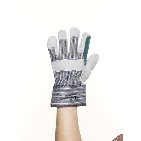 Lab Safety Supply Leather Gloves, White, L, PR 9TZ48 | Zoro