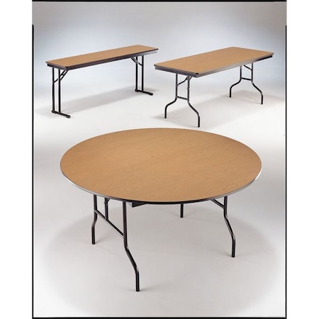 Midwest Folding Rectangle Folding Table, 30 in W, 96 in L, 30 in H, Oak ...