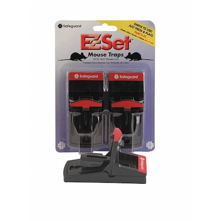 Safeguard Products Mouse Trap, Spring-loaded, Pls, 1-3/4x3-1/2 17000 | Zoro