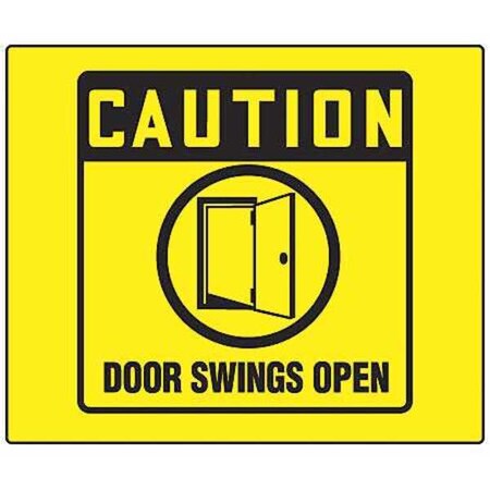 Accuform L-Shape Projection Sign, 8 in Height, 8 in Width, Plastic, L ...