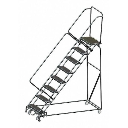 Ballymore 113" H Steel Rolling Ladder, 8 Steps, 450 lb. Load Capacity ...