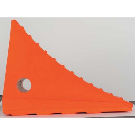 Checkers 6-1/4 in. Urethane Wheel Chock in Orange UC1700 | Zoro