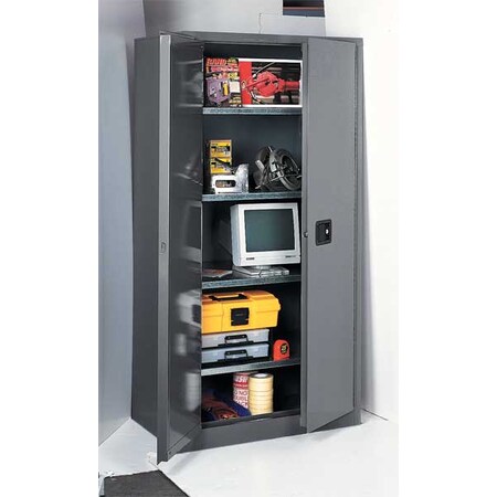 Securall Storage Cabinet, 18 ga., 72 In. H, 36 In. W SS172 GRAY | Zoro