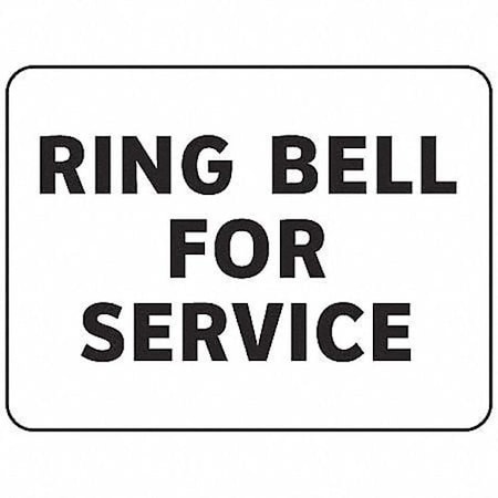 Electromark Ring Bell for Service, 14 in W x 10 in H S1391V10 | Zoro