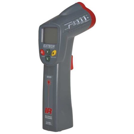 Extech Infrared Thermometer, Backlit LCD, -58 Degrees to 1000 Degrees F, Single Dot Laser ...