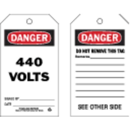 Brady Danger Tag, Electrical Hazard, Polyester, 7 in H x 4 in W, Black ...